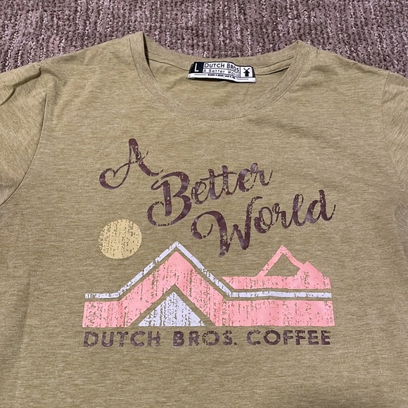Dutch Bros | Tops | Dutch Bros A Better World T Shirt | Poshmark